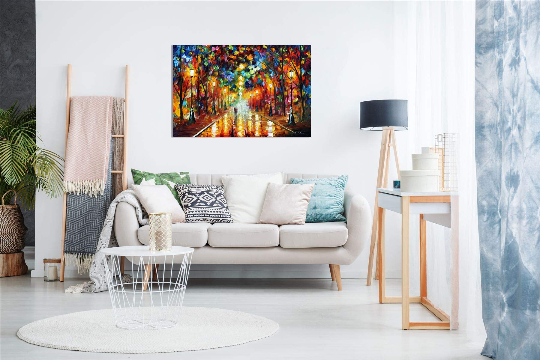 Farewell to Anger by Leonid Afremov Canvas Wall Art Picture Print for Home Decor (24x16)