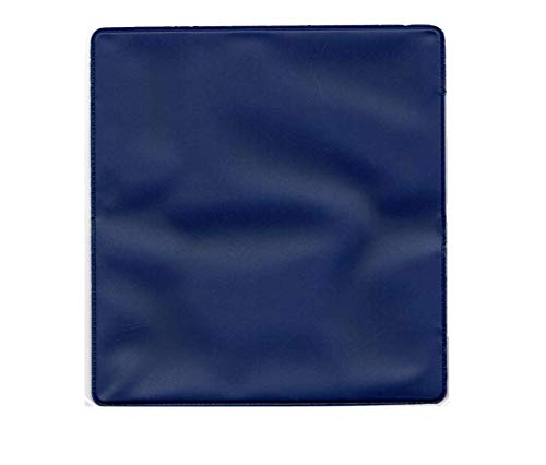 Easy Read Register Vinyl Checkbook Cover for Top Tear Personal Checks (Monaco Blue)