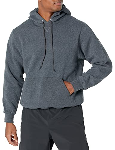 Russell Athletic Men's Dri-Power Pullover Fleece Hoodie, Black Heather, XX-Large