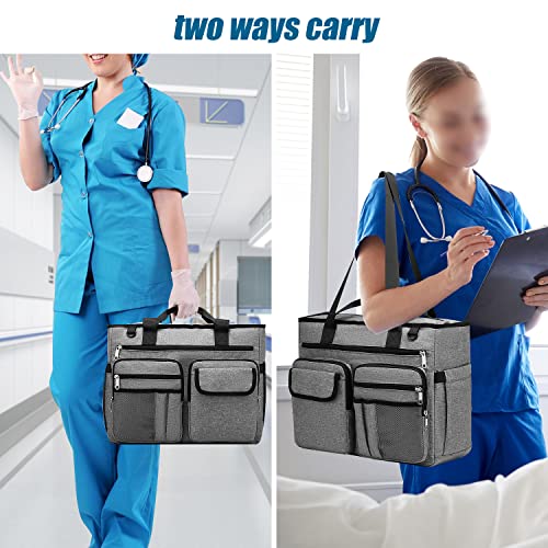 Large Utility tote Bag for Teacher Work Working Teaching Accessories with Laptop Compartment Appreciation Gift New Nurse Nursing Student Essentials School Supplies CNA Clinical Bag Multiple Pockets
