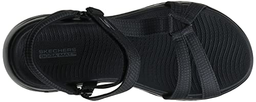 Skechers womens On-the-go 600 - Brilliancy Sport Sandal, Black, 10 US