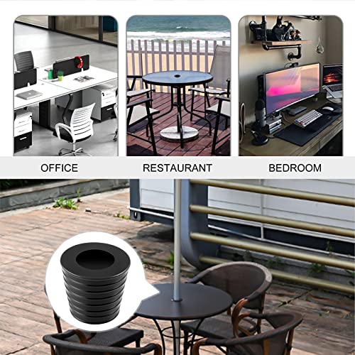 Patio Umbrella Cone Umbrella Wedge Plug and Silicone Table Umbrella Hole Ring Plug with Cap Set for Outdoor Patio Umbrella, Fits Umbrella Pole Diameter 1.5 Inch (transparent)