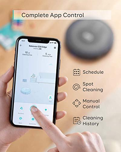 eufy by Anker, RoboVac G30 Edge, Robot Vacuum with Smart Dynamic Navigation 2.0, 2000Pa Suction, Wi-Fi, Boundary Strips, for Carpets and Hard Floors. (Renewed)