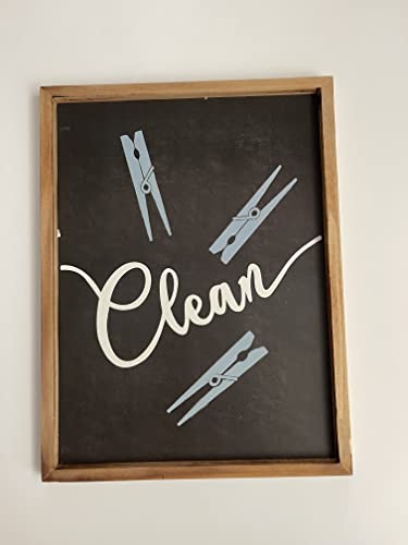 Laundry room decorative signage "clean" (Farmhouse)