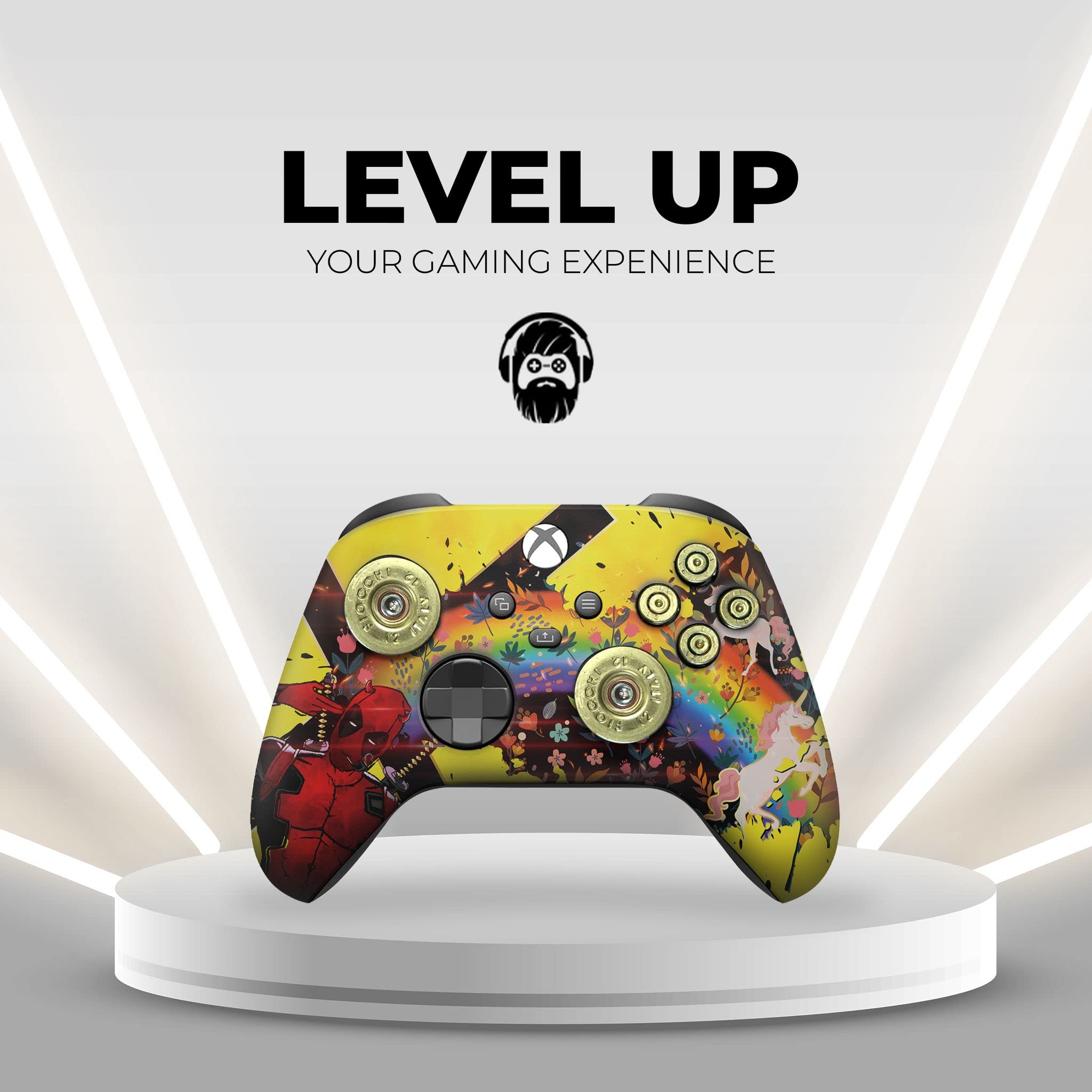 DreamController Deaddpool X Custom X-box Controller Wireless compatible with X-box One/X-box Series X/S Proudly Customized in USA with Permanent HYDRO-DIP Printing (NOT JUST A SKIN)