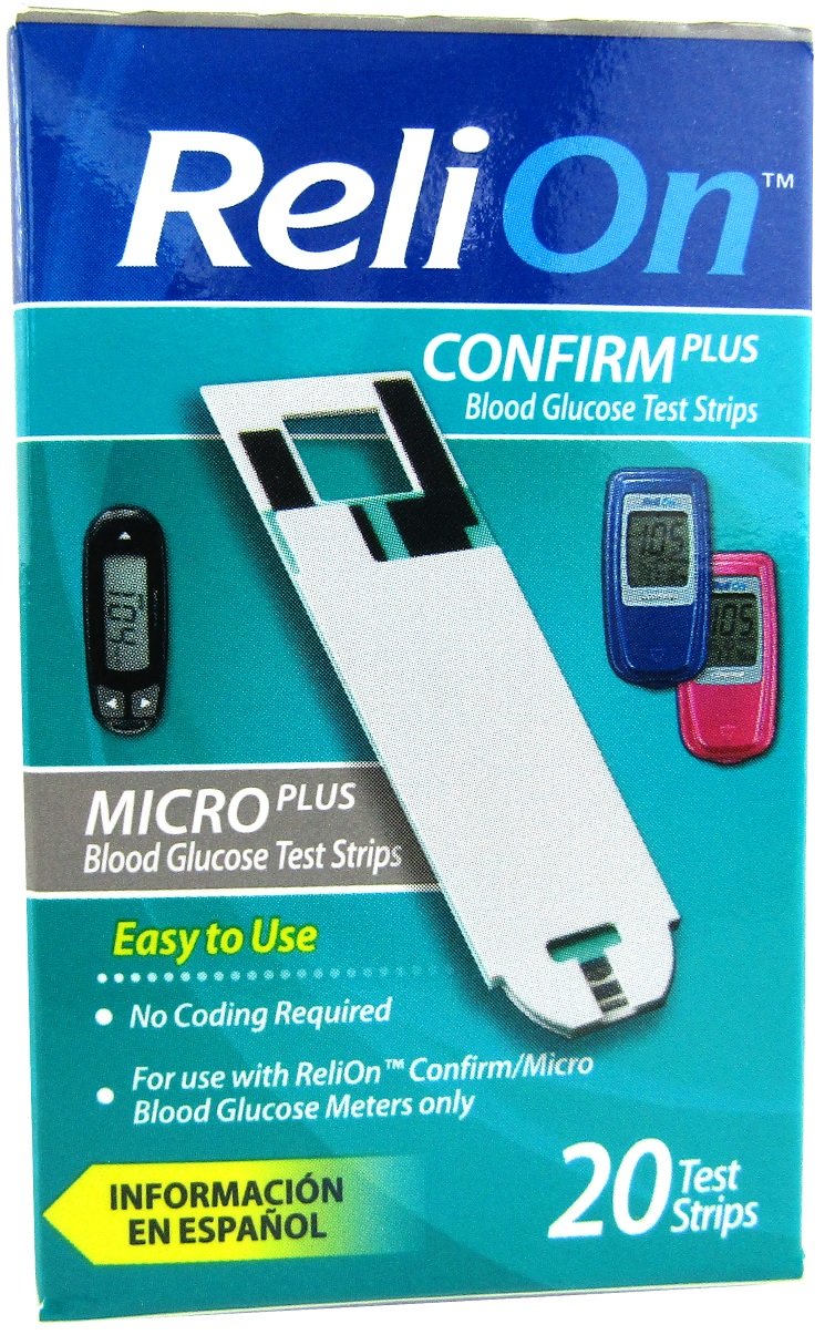 Relion Confirm/Micro Test Strips 20 Ct