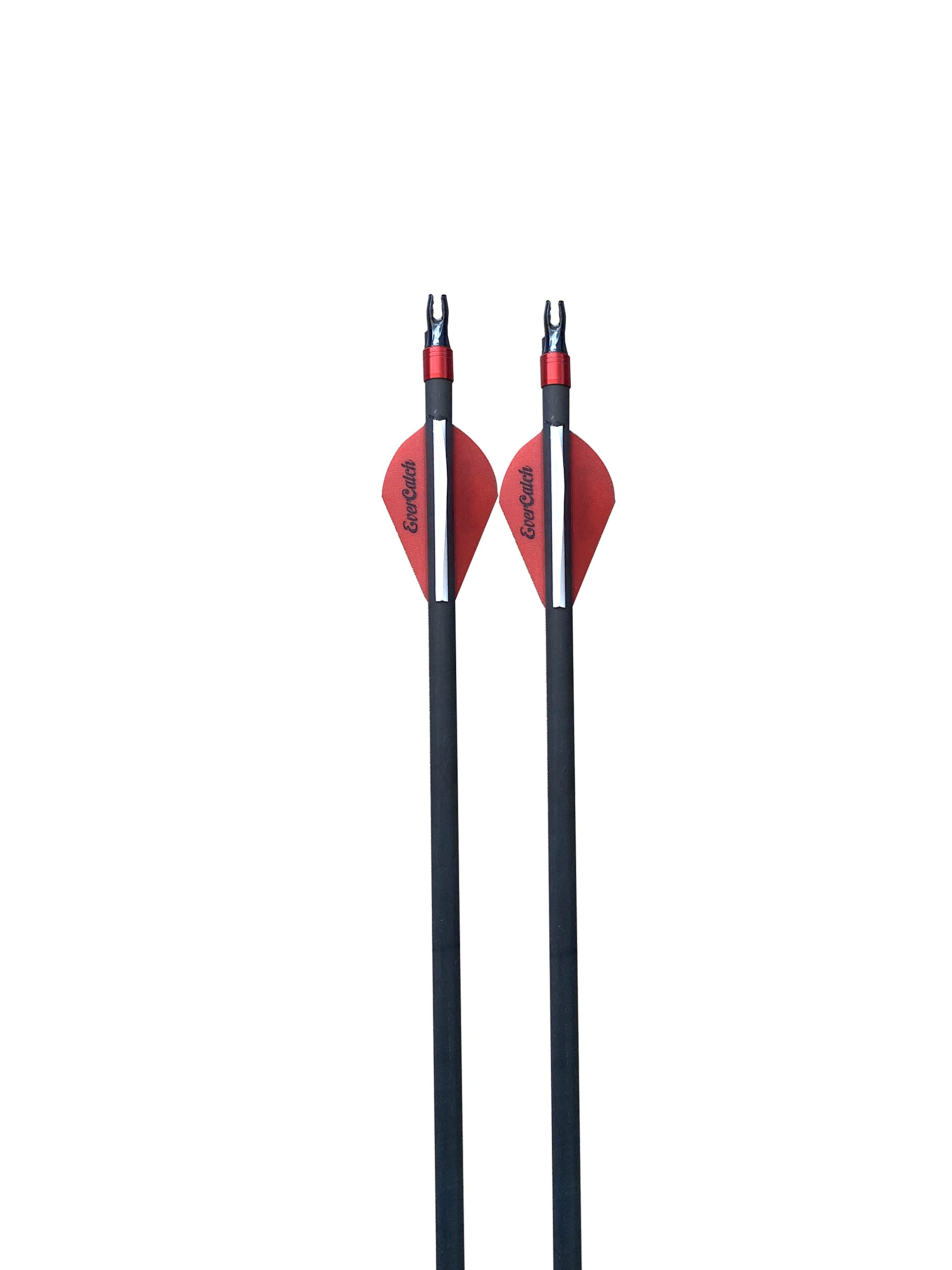 evercatch Carbon Archery Arrows Spine 340/400 with Removable Tips Arrows for Compound Bow (Spine 400)