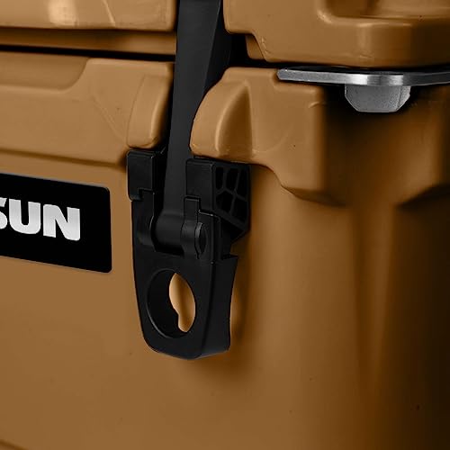 Driftsun 20-Quart Ice Chest, Heavy Duty, High Performance Roto-Molded Commercial Grade Insulated Cooler, Tan