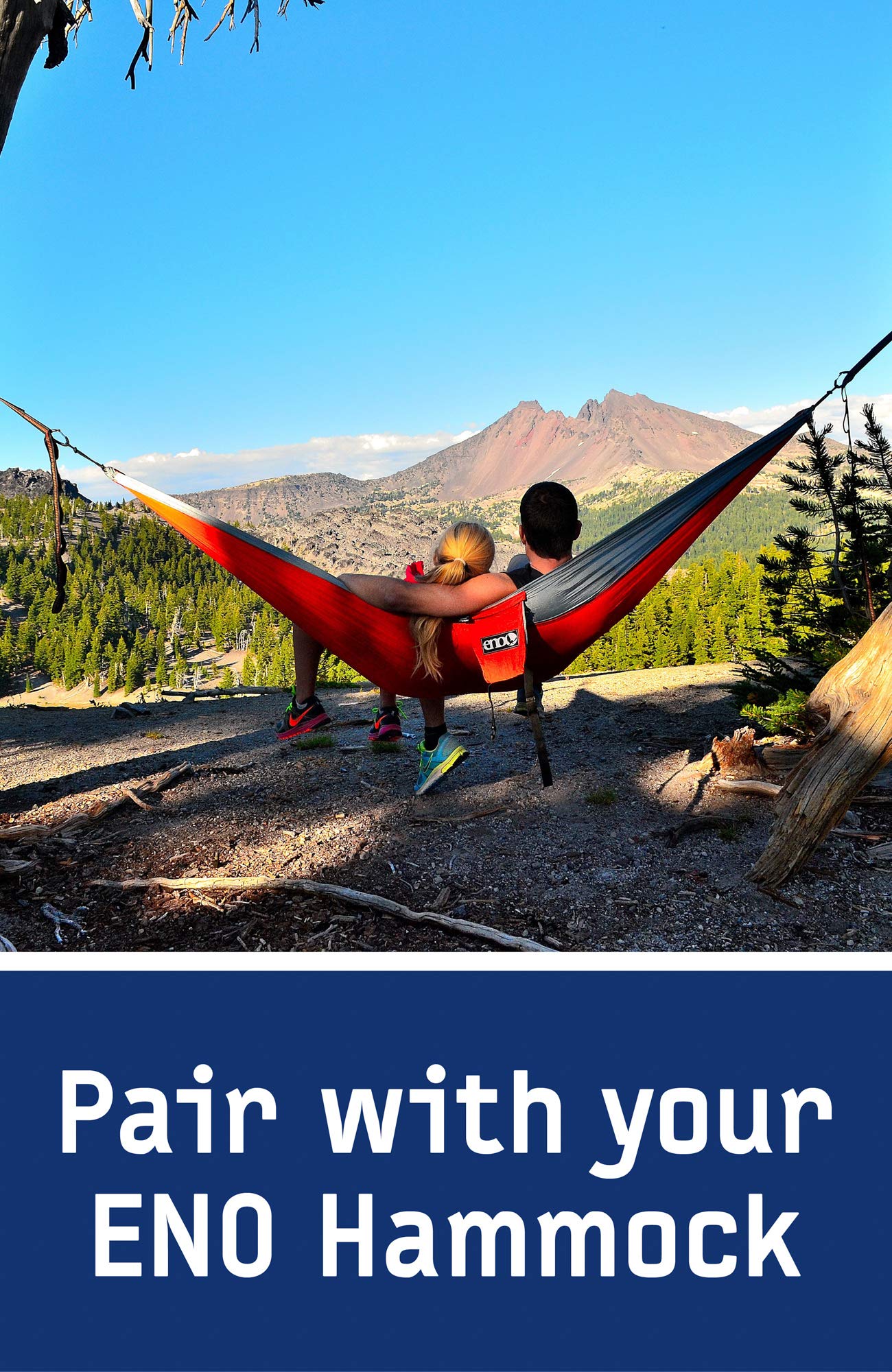 ENO, Eagles Nest Outfitters Atlas Chroma Hammock Straps, Suspension System, Red/Charcoal