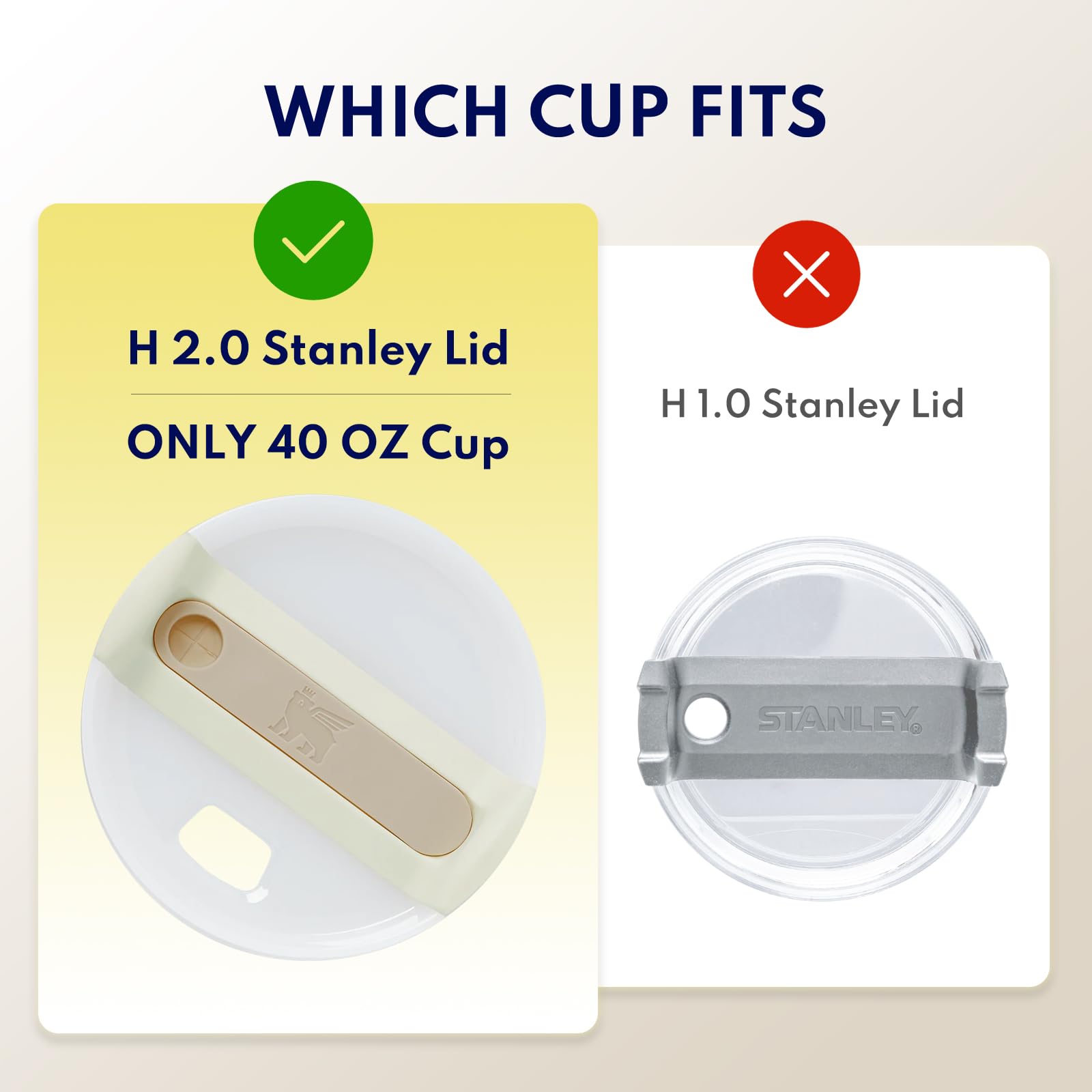 Enakong Personalized Stanley Accessories, Stanley Cup Lid, Handmade Custom Tumbler Topper fit for Stanley 40, Stanley Name Plate, Stanley Cup Charm (Daisy) (Pink)