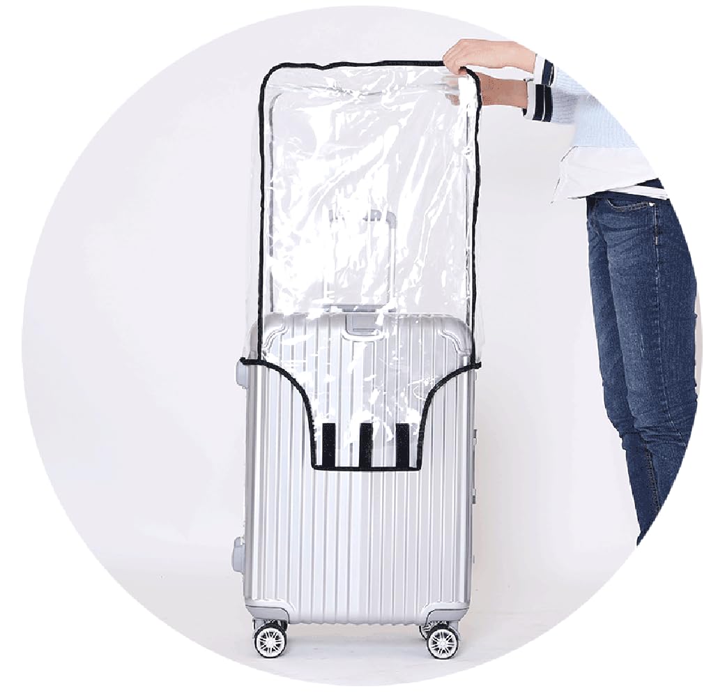 esowemsn 1PC PVC Luggage Protector 20inch Clear Suitcase Cover Protector Waterproof 20inch Transparent Travel Luggage Covers for Wheeled Suitcase Fits Most