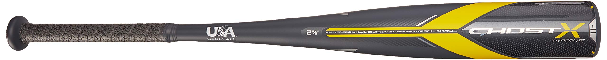 Easton A11286930 2018 USA Baseball 2 5/8 Ghost X Hyperlite Youth Bat -11, 30"/19 oz