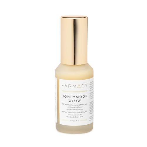Farmacy Honeymoon Glow AHA Hydrating Night Serum w/Hyaluronic Acid for Fine Lines & Wrinkles (1 Fl. Oz.)