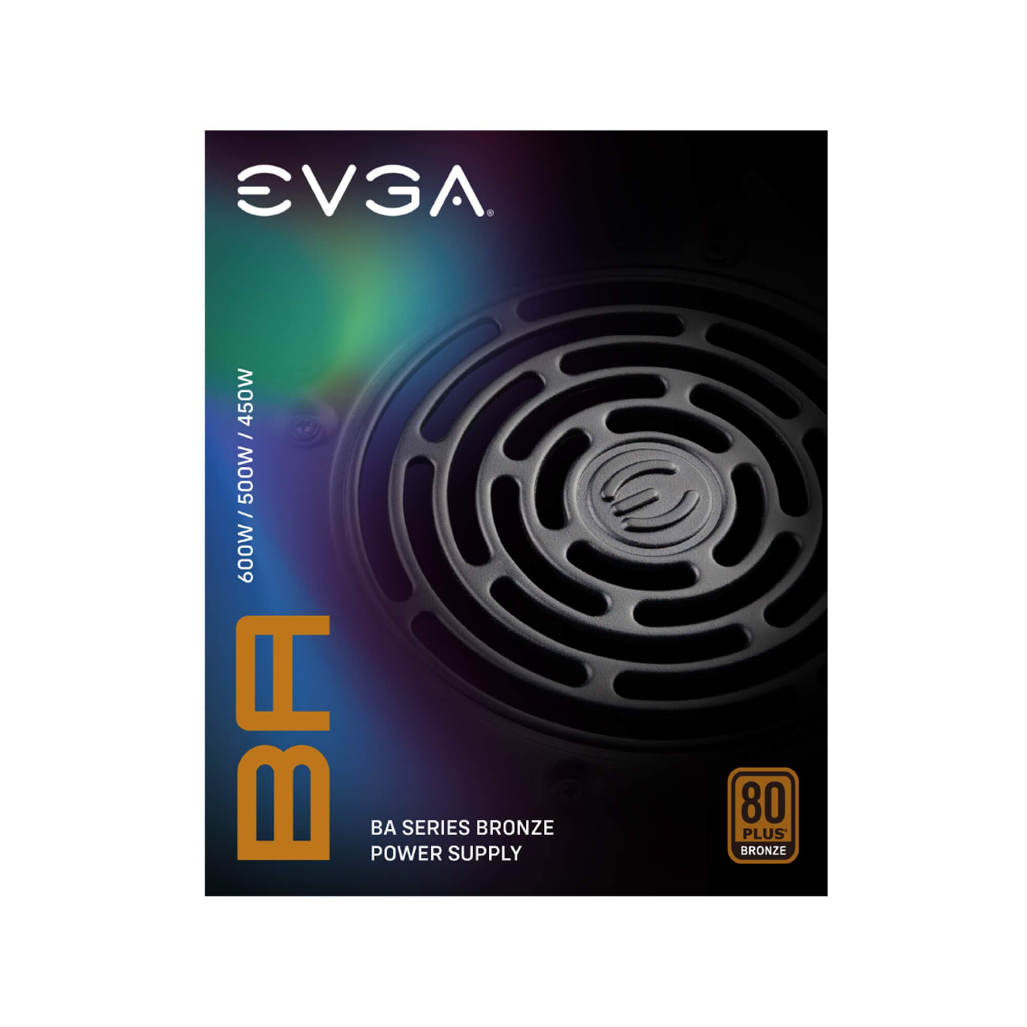 EVGA 500 BA, 80+ BRONZE 500W, 3 Year Warranty, Power Supply 100-BA-0500-K1