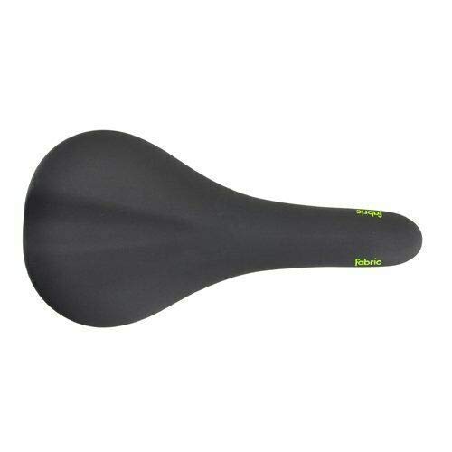 Fabric Scoop Elite Shallow Cro-Mo Rails Road MTB Saddle, Black and Green, VL1791