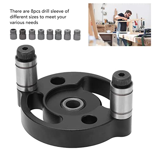 Drill Hole , Aluminium Alloy Drill Hole Jig, Woodworking Hole Puncher Locator Dowel Drilling Punching Tool Set, Woodworking Project Kits