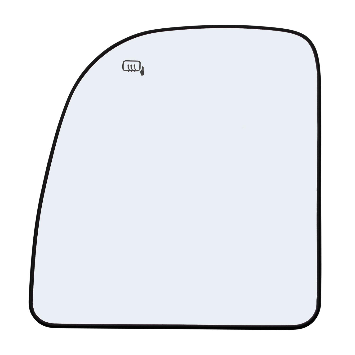 Driver Side Mirror Glass Assembly With Backing Plate Compatible with Ford E150 E250 E350 E450 Econoline Van, F250 F350 F450 Super Duty, Excursion (Upper Towing Mirrors)