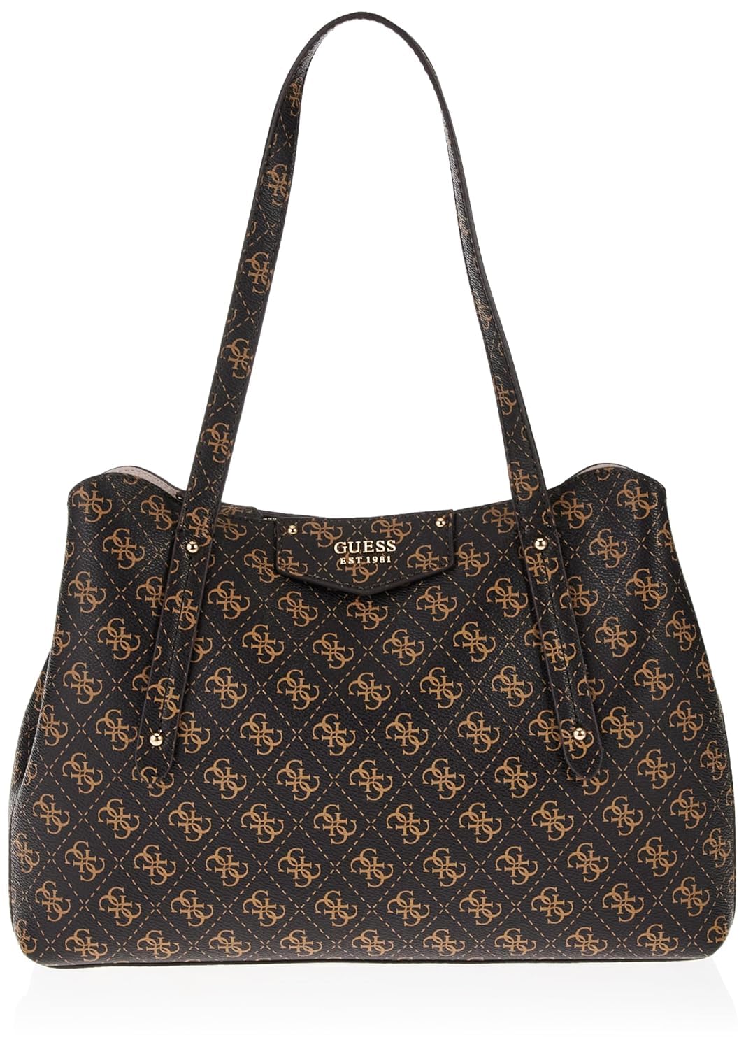 GUESS Eco Brenton Girlfriend Satchel, Almond