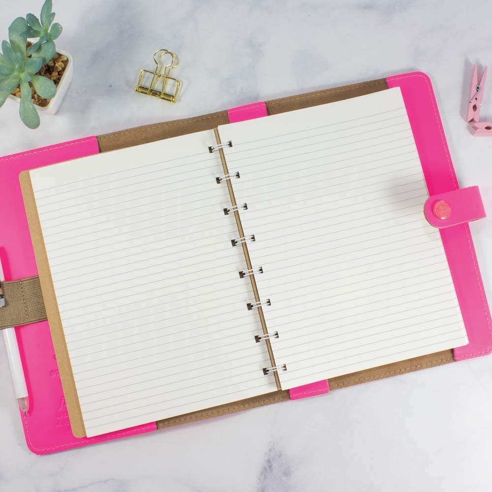 Filofax B829951 The Original Folio, A5 Size, Fluoro Pink
