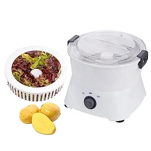 Electric Potato Peeler, Automatic Peeling Machine, One-button Drive Safe and Efficient, Vegetable Dryer Salad Dehydrator, for Commercial and Home Peel Potatoes/Pears/Apple