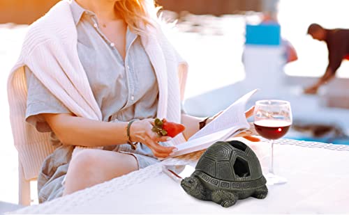 MOOTKA Turtle & Lazy Frog Ashtray with Lid, Handmade Cool Resin Ashtrays for Cigarettes as Home Decoration,Windproof Ashtrays for Indoor or Outdoor Use, Smoking Ash Tray Sets in Office Bar Hotel