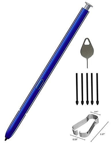 Galaxy Note 10 Pen Replacement Stylus Touch S Pen for Galaxy Note 10 Note10 Plus Note 10+ 5G Stylus Touch S Pen Without Bluetooth +Tips/Nibs+Eject Pin (Glow/Silver)
