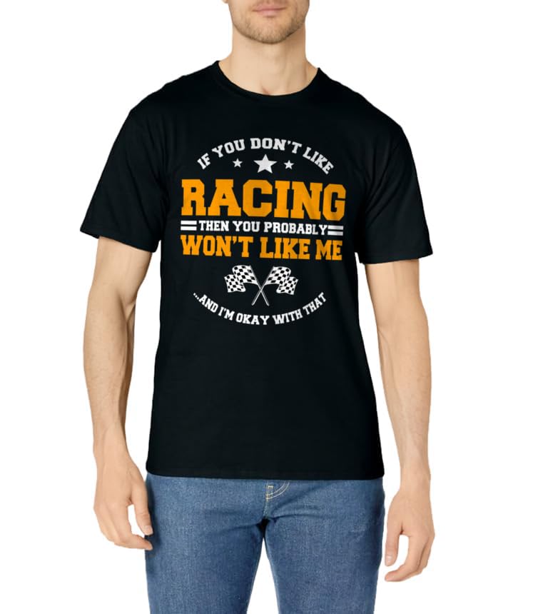 Dirt Track Racing Automobile MX Motocross Race Car Racers T-Shirt