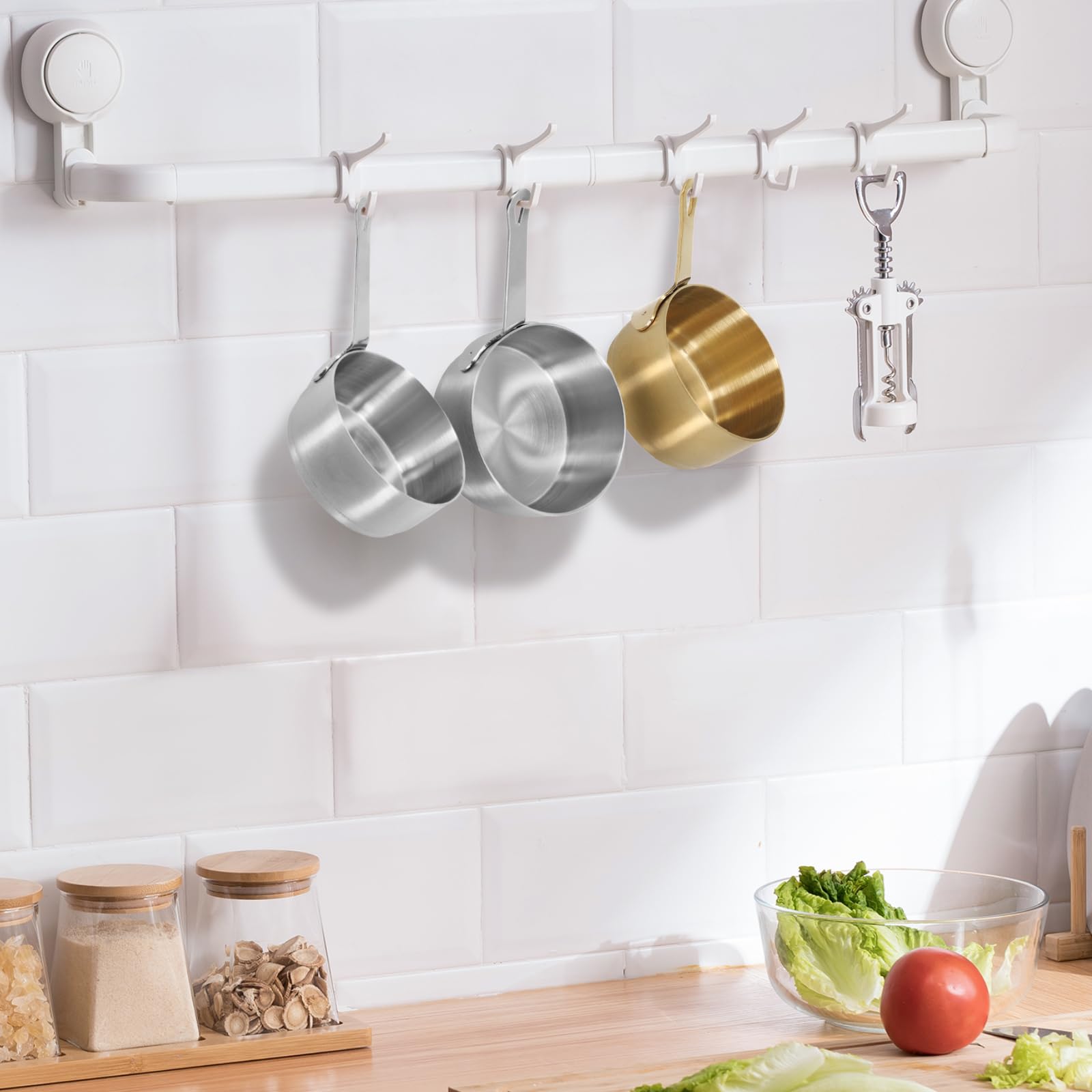 Mini Sauce Pan, Stainless Steel Sauce Pan Chocolate Melting Pot Mini Butter Coffee Milk Warmer Pot for Coffee Tea Soup Warming(Silver(60ML))