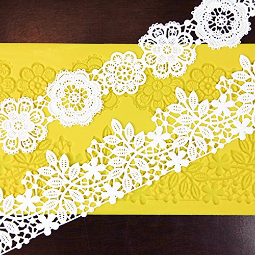 Global Sugar Art Blossoms & Vines Silicone Lace Mat by Chef Alan Tetreault