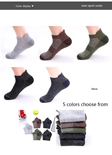 GPPZM 5 Pairs Men Summer Sports Socks Cotton Compression Running Socks Professional Running Basketball Male Socks