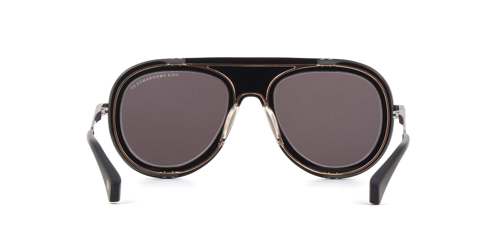 Dita Endurance-88 DTS107-55-02 Matte Black on Crystal Clear with Rose Gold Sunglasses w/Dark Grey with Black Flash Lens