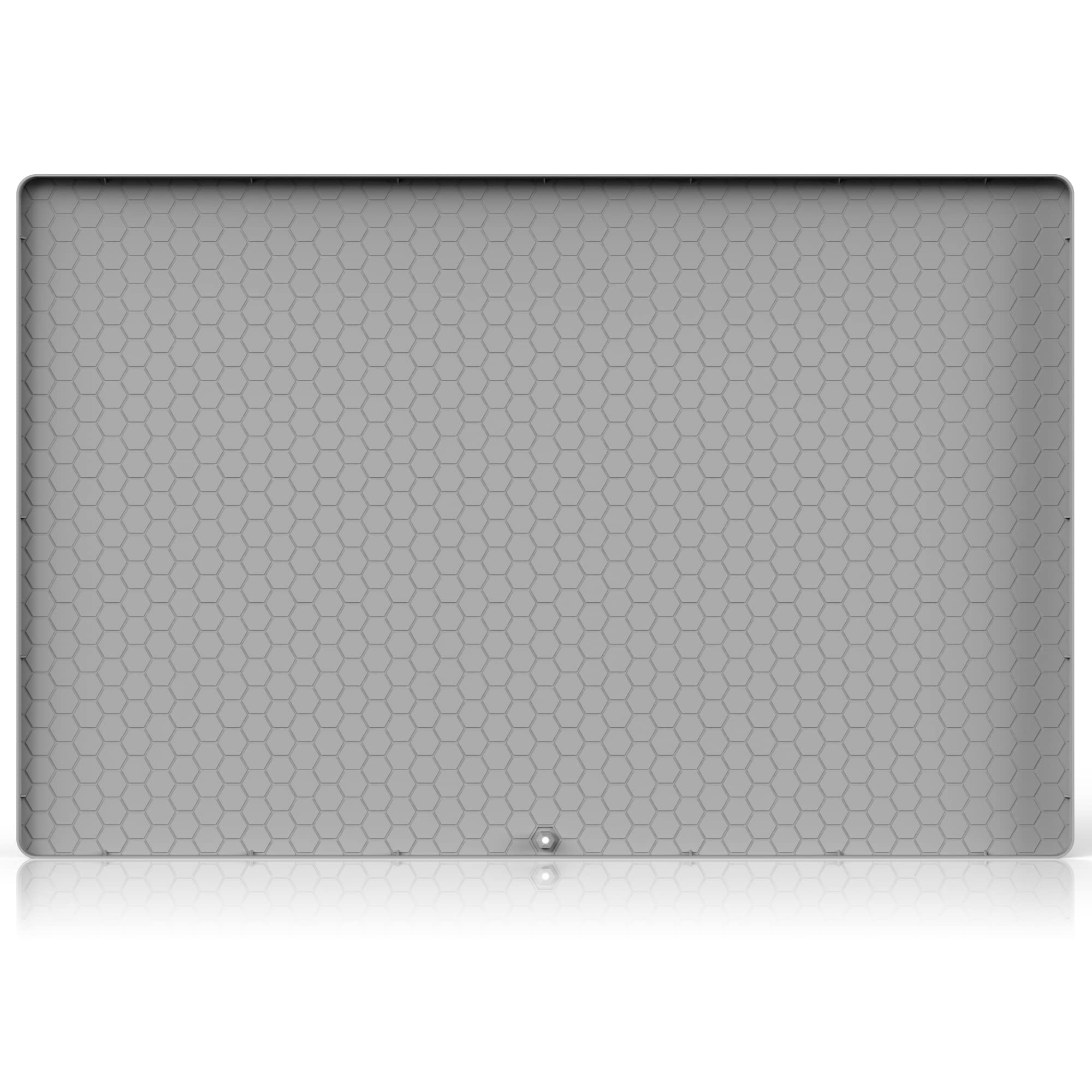 Dryvovol Under Sink Mat for Kitchen & Laundry Cabinets, Waterproof 34" x 22" Silicone Under Sink Tray with Drain Hole, Bathroom Cabinet Mat Protector for Drips Leaks Spills(Grey)