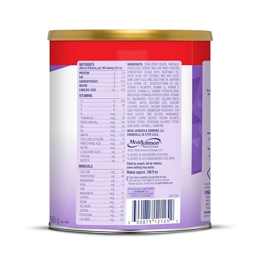 Enfamil Gentlease Baby Formula, Reduces Fussiness, Gas, Crying and Spit-up in 24 hours, DHA & Choline to support Brain development, Powder Can, 27.7 Oz