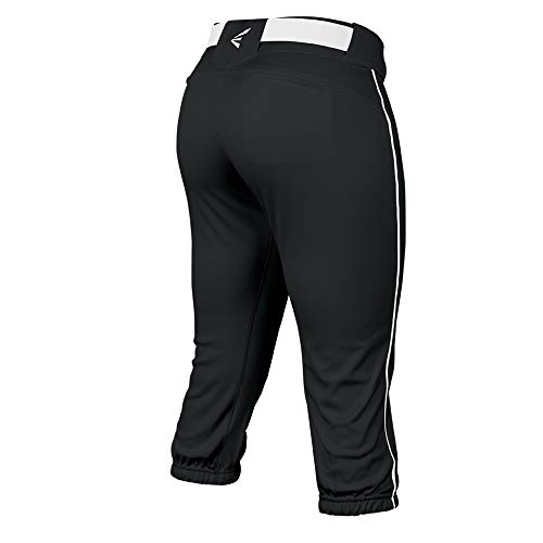 EASTON PROWESS Softball Pant, Women's, XLarge, Black/White
