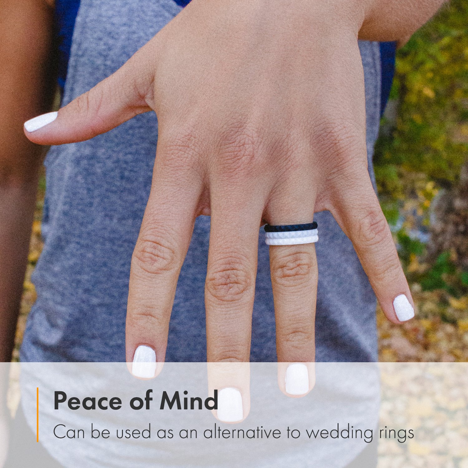Enso Rings Pyramid Stackable Silicone Ring | The Premium Fashion Forward Silicone Ring | Hypoallergenic Medical Grade Silicone | Commit To What You Love (Plum Purple, 4)