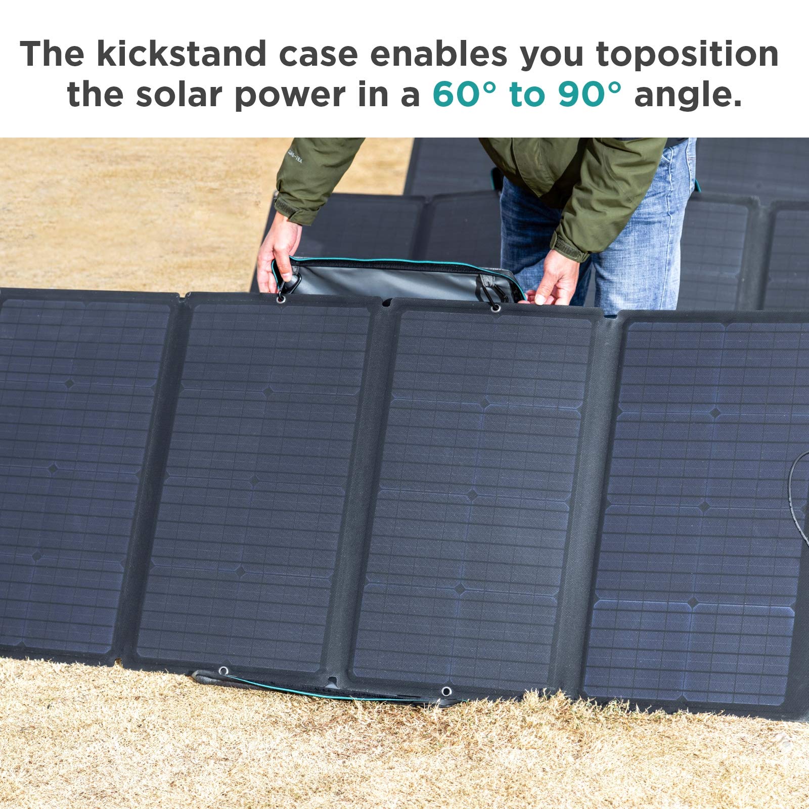 EF ECOFLOW RIVER 288Wh with 160W Solar Panel, Solar Generator 3x600W (X-Boost 1800W) AC Outlets, Portable Power Station for Outdoors Camping RV Hunting Emergency