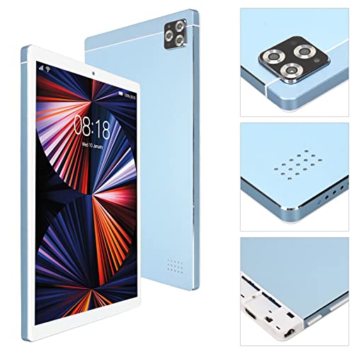 LBEC Tablet PC, 100240V 2.4G 5G WiFi Blue 4GB 64GB 10.1 Inch Reading Tablet for 11.0 (US Plug)