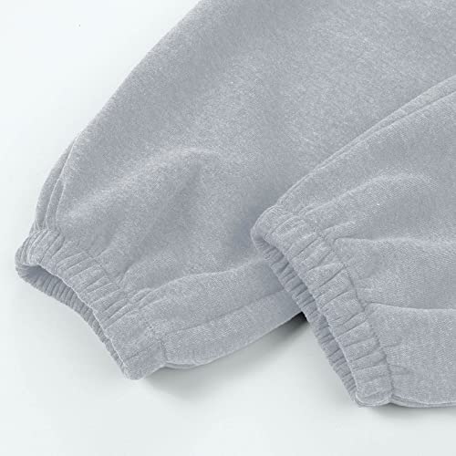 Gufesf Women's Sweatpants Yoga Athletic Jogger Running Pants Lounge Loose Drawstring Waist with Zipper Pockets fu0905-8