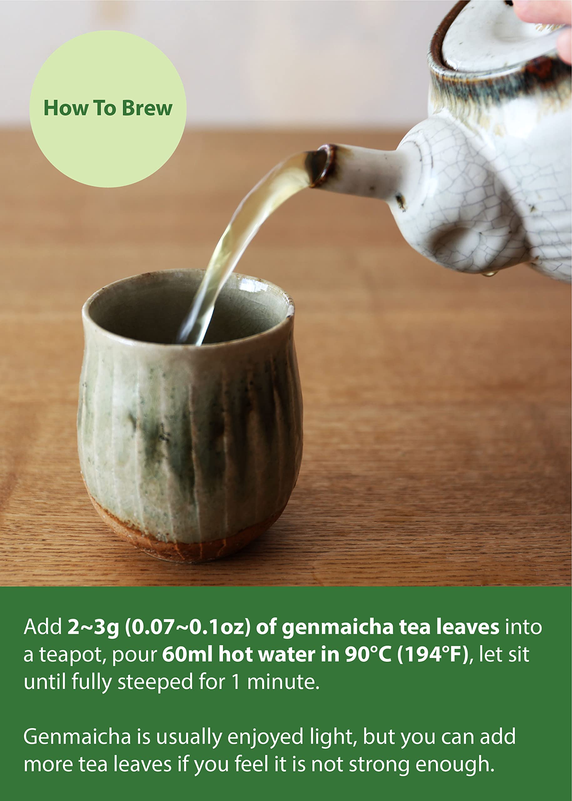 Kawashimaya Organic Genmaicha, Green Tea with Roasted Brown Rice, Loose Leaf, Made in Japan 12.69 oz (360g)