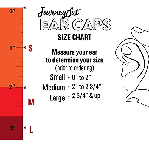 EarCaps JourneyOut Fleece Bandless Ear Warmers/Ear Muffs For Men & Women (Smoke, Medium)