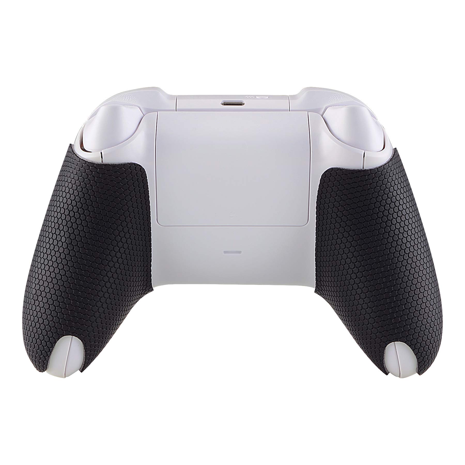 eXtremeRate PlayVital Anti-Skid Sweat-Absorbent Controller Grip for Xbox Core Wireless Controller, Professional Textured Soft Rubber Pads Handle Grips for Xbox Series X/S Controller - Black