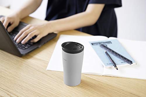 HARIO STF-300-GR Tumbler, Gray, 10.1 fl oz (300 ml), Thermal Tumbler with Lid