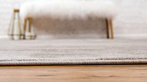 Unique Loom Uptown Collection Area Rug - Madison Avenue (8' x 10' Rectangle, Brown/ Ivory)
