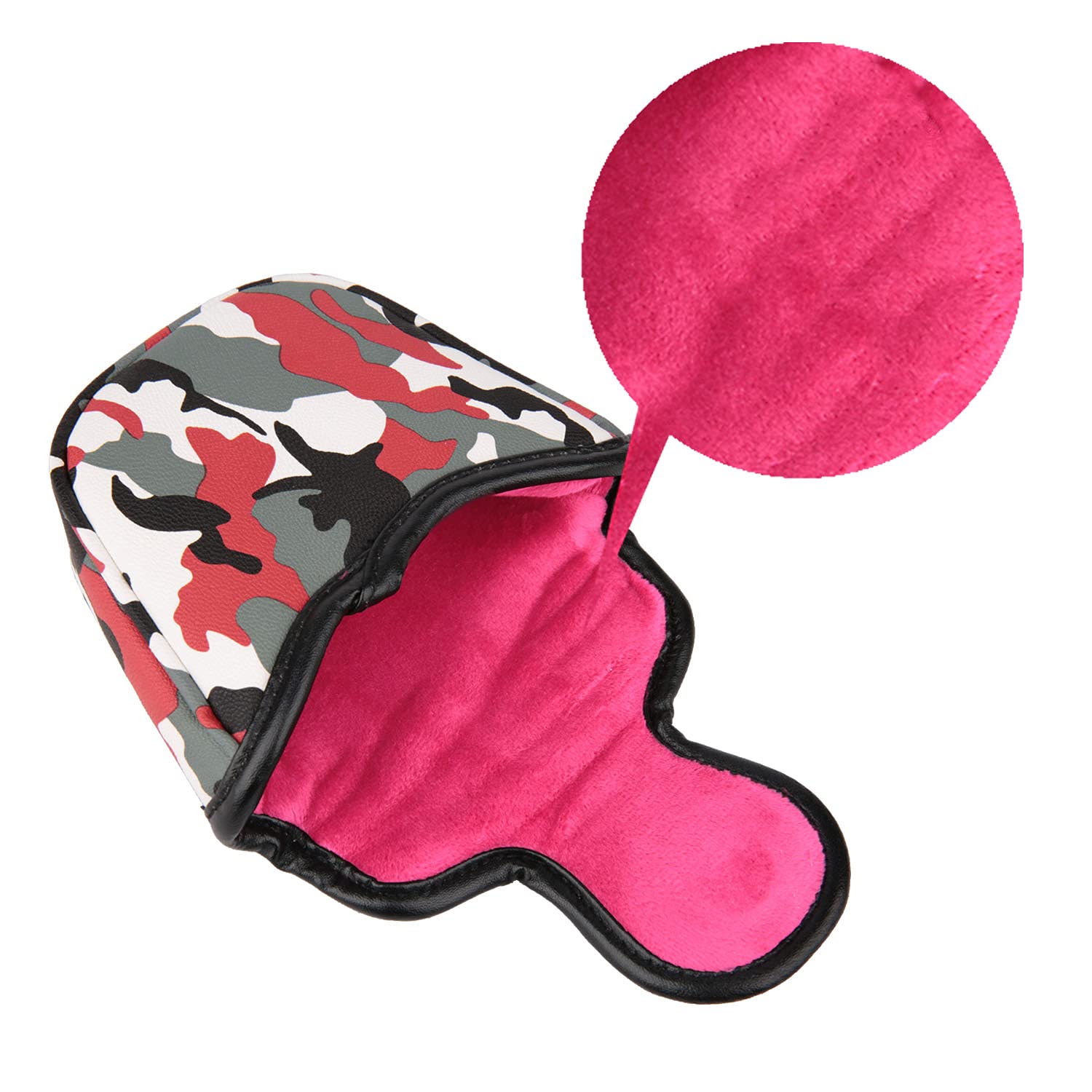 Golf Builder Red Camouflage Golf Club Mallet Putter Head Cover Camou Mallet Cover