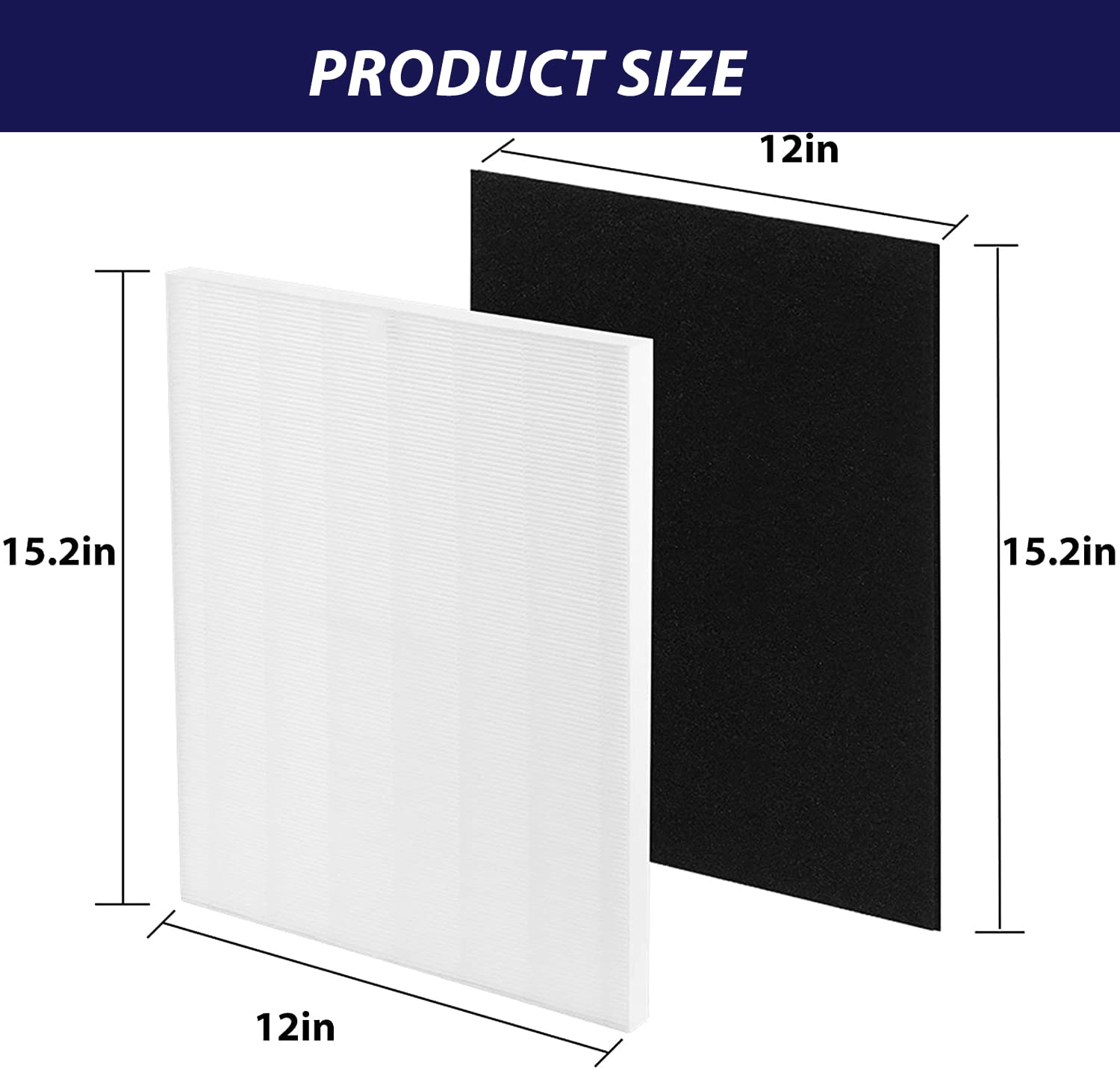 Ganteny D360 Replacement Filter Compatible with Winix D360 Air Cleaner Purifier, Item Number 1712-0101-02, Filter D3,Ture HEPA and 4 Carbon Pre-Filters