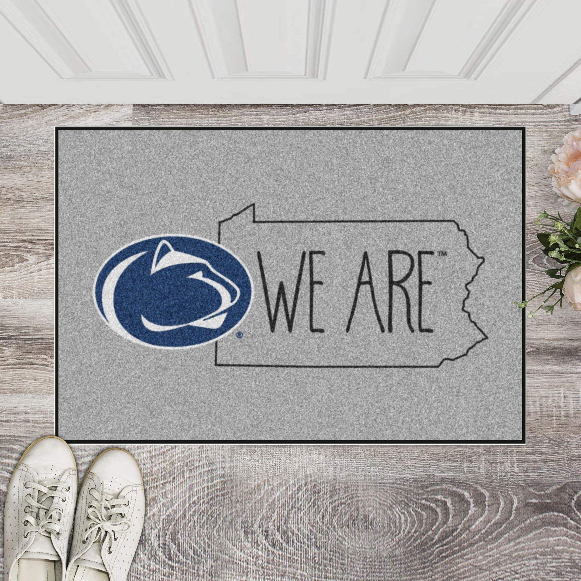 FANMATS 21202 NCAA - Penn State Nittany Lions Southern Style Starter Mat Accent Rug - 19in. x 30in. | Sports Fan Home Decor Rug and Tailgating Mat