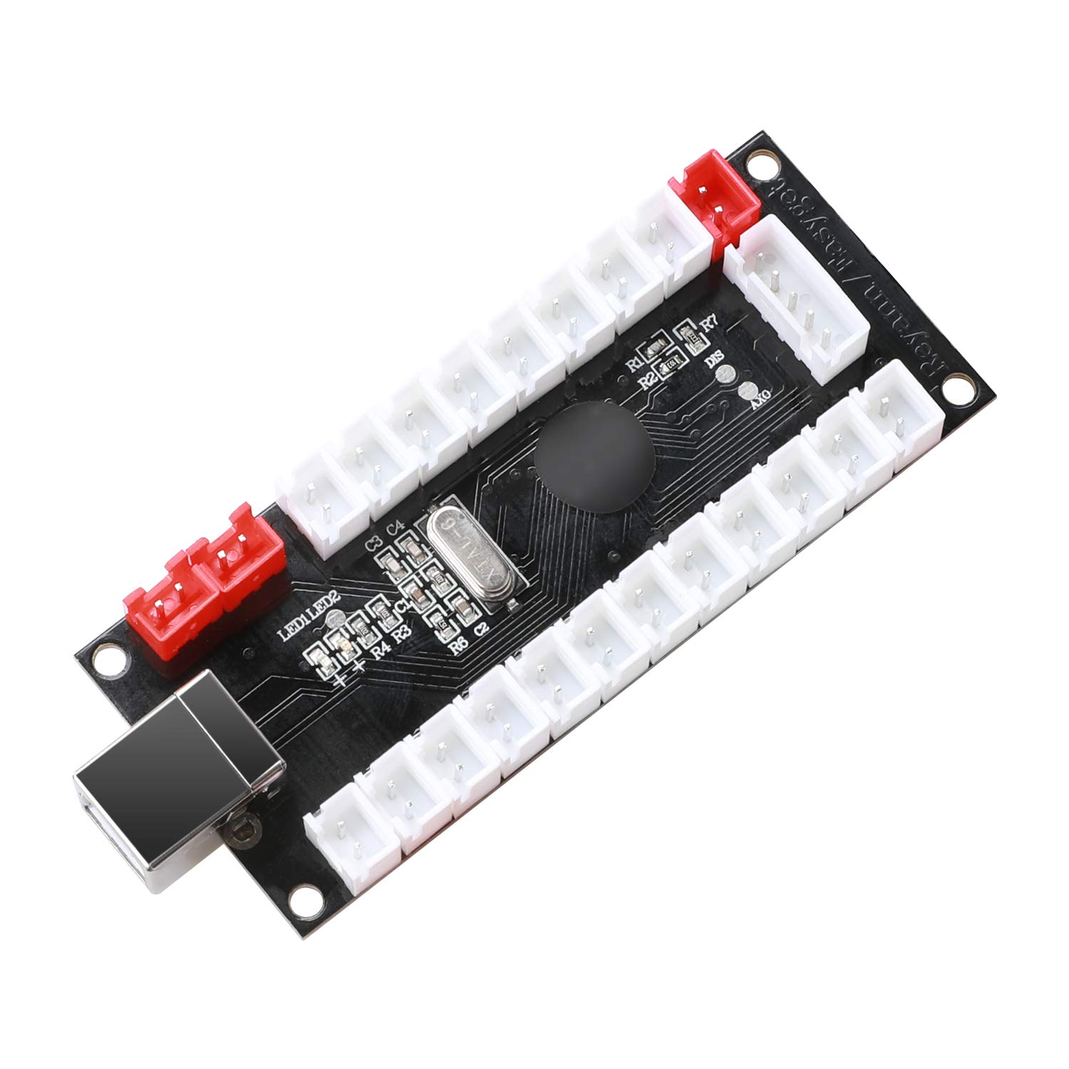 Easyget 2 Player Zero Delay Generic Game Controller USB to Joystick for MAME & Raspberry Pi 1/2/3 RetroPie DIY Projects