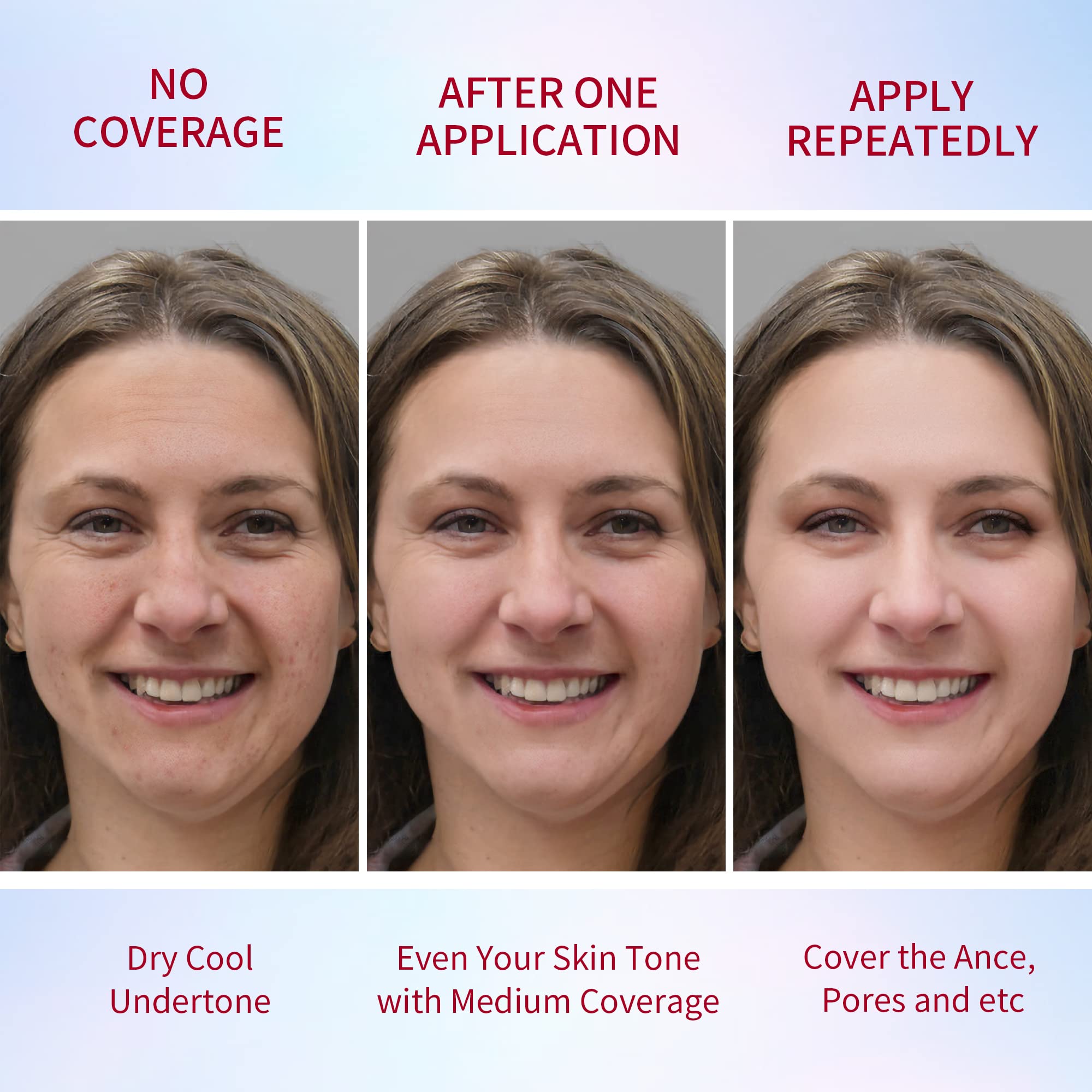 FV Foundation, Nourishing Classic Ivory Flawless Skin Lightweight Waterproof Moisturizing Concealer Lightweight Face Makeup BB Cream Liquid Foundation 1 Fl Oz(30ml) 2 Pack
