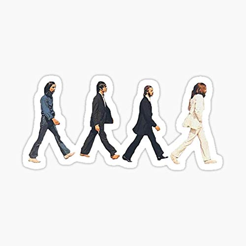 Music Icon Beatles (Gray) Sticker - Sticker Graphic - Auto, Wall, Laptop, Cell, Truck Sticker for Windows, Cars, Trucks