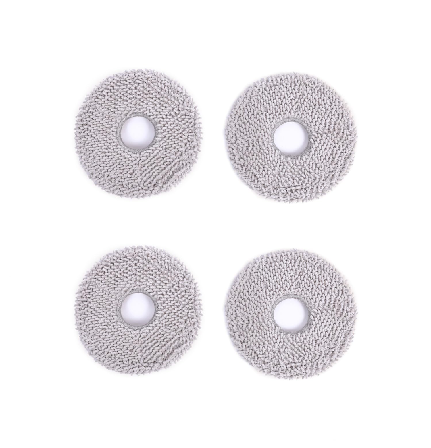 ECOVACS Washable Mopping Pads 4 PCS Per Pack for DEEBOT X2 Omni/ T20 Omni/ T10 Omni/ X1 Omni/ X1 Turbo Series Robot Vacuum and Mop Cleaner, Gray